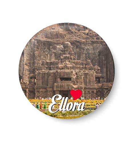 Buy PEACOCKRIDE Love Ellora I Souvenir l Travel I Fridge Magnet (Metal ...
