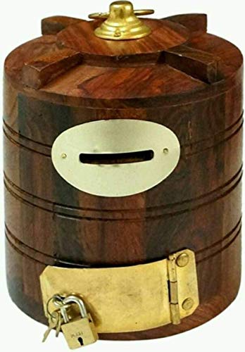 Ancient Shoppee Wooden Money Box [ Tank Shaped ] : Amazon.in: Home ...