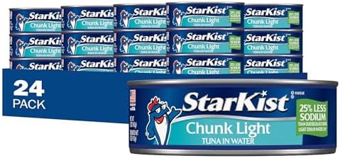 Amazon.com : StarKist Chunk Light Tuna in Water, 5 oz (48 Pack) Canned ...