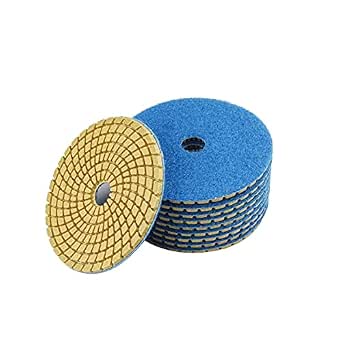 Diamond Polishing Pads Kit Wet/Dry for Granite Stone Concrete Marble ...