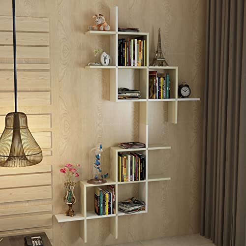 Alpha Mart L Shape Wall Shelves for Wall Decor Organize Your Books on ...