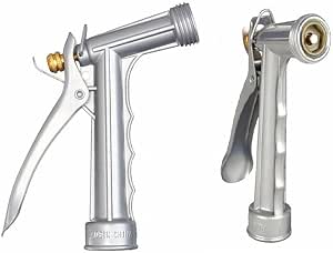 Amazon.com : Hose Nozzle (2 Pack) Adjustable Metal Pistol Nozzle, Rear ...