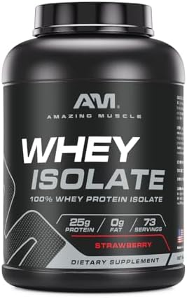 Amazon.com: Amazing Muscle Whey Protein Isolate Powder | 25 Grams ...
