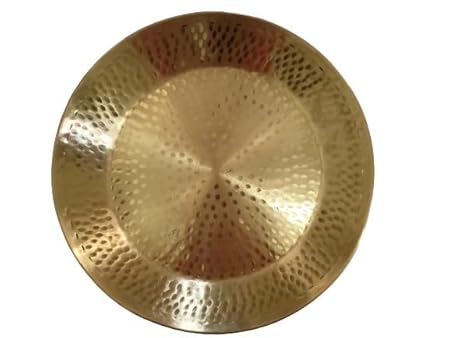 Buy Brass Parat, Brass Platter, Pital ki Thali. Diameter 14.5 Inches ...