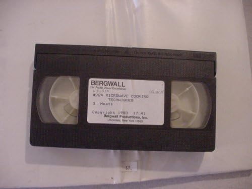 Amazon.com: VHS Video Tape of Microwave Cooking Techniques #3 Meats ...