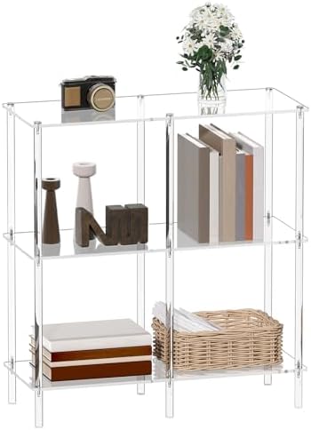 Amazon.com: HMYHUM Narrow Acrylic Console Table, with Transparent ...