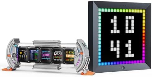 Amazon.com: Divoom Times Gate Silver+Pixoo，RGB LED Display, Pixel ...