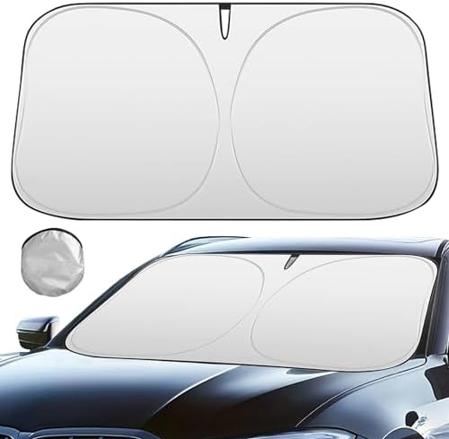 Foldable Front Windshield Sun Shade, UV Rays Heat Insulated Car ...