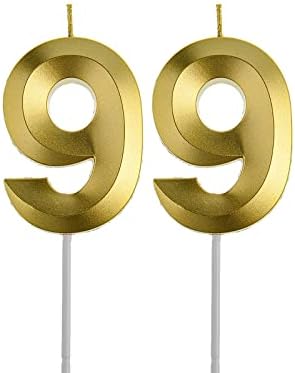 Amazon.com: 24 Count Birthday Party Long Thin Cake Candles Metallic ...