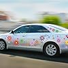 Fuutreo 12 Sheets Daisy Stickers 130 Pcs Flower Car Decals Self ...