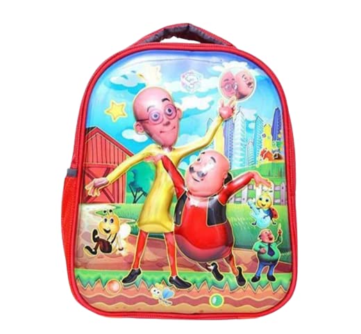 Buy 3D 5D Motu Patlu School Bag and Backpack for Boys & Girls School ...