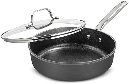 Amazon.com: Granitestone Armor Max Sauté Pan with Lid - 4 Quart. Non ...