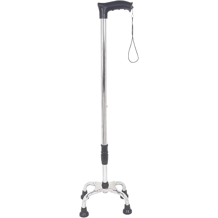 4 Leg Strong Walking Stick for Old People Adjustable Height Heavy Duty ...