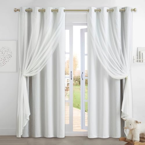Amazon.com: Geomoroccan Ombre 100% Blackout Curtains 96 Inches Long 2 ...