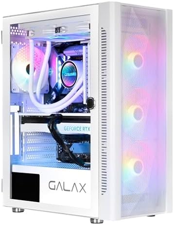 GIGABYTE C301 Glass White - White Mid Tower PC Gaming Case, Tempered ...