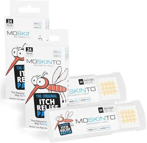 Amazon.com: Moskinto, The Original, Itch-Relief Patch, Mosquito Bite Patches for Kids & Adults ...