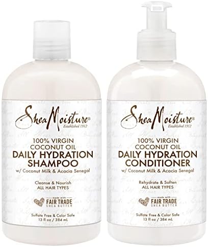 Amazon.com : Shea Moisture Moisturizing Shampoo and Conditioner Set ...