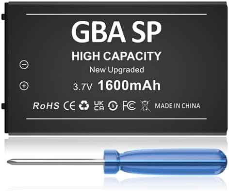 Amazon.com: Xahpower Gameboy Advance SP Battery Pack, 850mAh ...