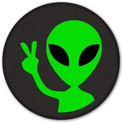 Amazon.com - Sunset Graphics & Decals Alien Peace Sign Decal Vinyl Car ...