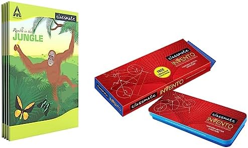 Classmate Invento Geometry Box | Self Centering Die-Cast Compass | Rust ...