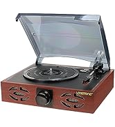 Amazon.com: LoopTone Vinyl Record Player with Dual 15W External ...