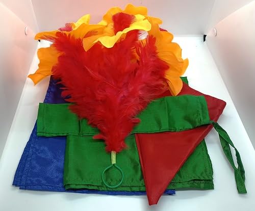 Buy A SARKAR MAGIC SHOP Silks to Flower Bouquet Magic Trick (RED Flower ...