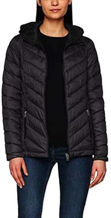 Fat Face Women's Lauren Lightweight Puffer Coat, Black (True Black Blk ...