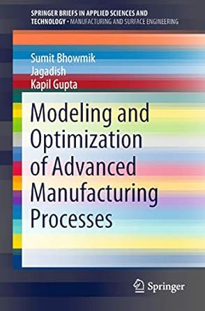 Amazon.com: Modeling and Optimization of Advanced Manufacturing ...