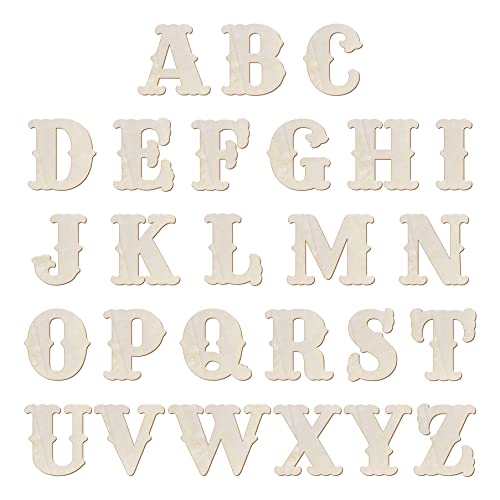 Snapklik.com : 5 Inch Wooden Letters 76 Pieces Wood Letters For Crafts ...