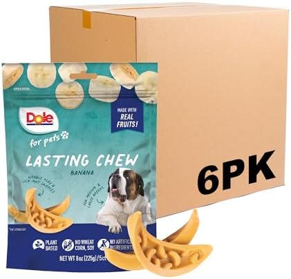 Amazon.com : Dole for Pets Freshly Fetched Lasting Chew, Banana Flavor ...