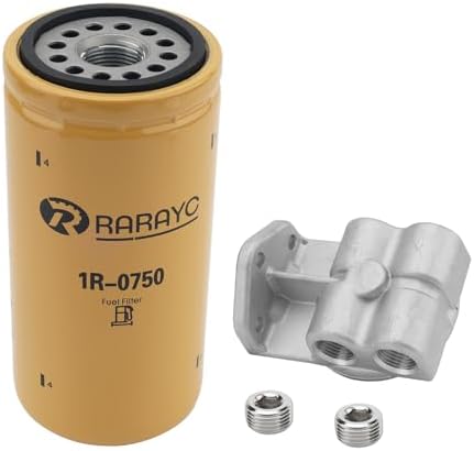 Amazon.com: RARAYC 1R-0750 Remote Mount Fuel Filter Kit w/ 1/2" NPT Base Compatible with Chevy ...