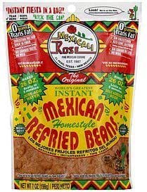 Amazon.com: Mexicali Rose Instant Mexican Homestyle Refried Beans 6oz ...