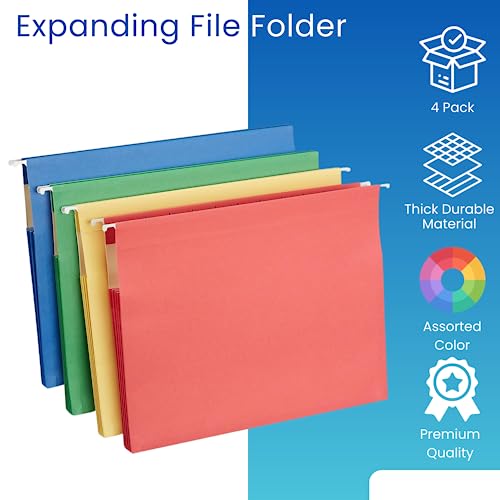 Snapklik.com : 1InTheOffice Expanding Hanging File Folders 3.5 Expansion