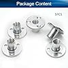 Amazon.com: Yinpecly 5Pcs M12 Brad Hole Tee Nut Blue Zinc Plated Carbon ...