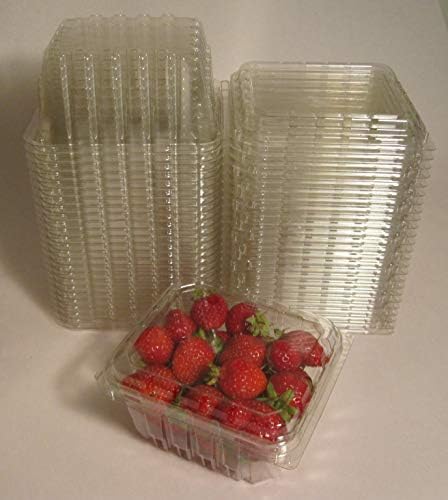 Amazon.com: 75 Pack - Quart Berry/Produce Basket - Vented Plastic ...