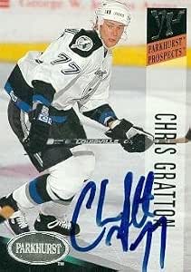 Chris Gratton autographed Hockey Card (Tampa Bay Lightning) 1993 ...
