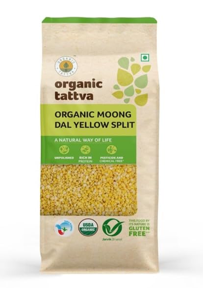 Organic Tattva, Moong Dal Yellow Split, 1kg - HUMARABAZAR : Amazon.in: Grocery & Gourmet Foods