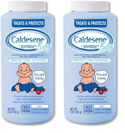 Amazon.com: Caldesene Baby Cornstarch Powder with Zinc Oxide, 5 oz ...
