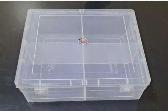 Right 4 Partition Plastic Storage Box, 17.8 cm x 17.8 cm x 5.7 cm ...