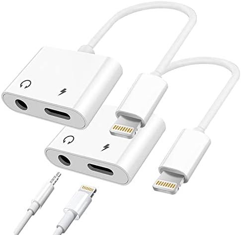 Amazon.com: Headphone Adapter for iPhone Apple Certified 2 Pack 2 in 1 ...
