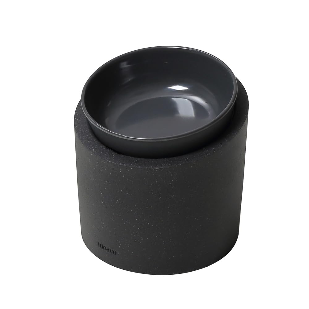Amazon.co.jp: ideaco (イデアコ) ペットボウル 餌入れ スタンド 傾斜付き 犬 猫 食器 140ml Pet Feeder Food/High stone sand ...