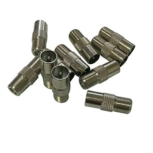 15X(F Type Screw Connector Female to RF Coax Antenna Male Adapter O2F7 ...