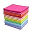 Amazon.com: iNee Bright Solid Fat Quarters Quilting Fabric Bundles, 18 ...