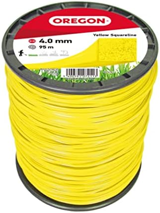 Oregon Yellow Square 4mm Strimmer Line, Trimmer Line Tackles Long Grass ...