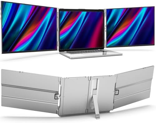 Oiiwak 15inch Larger Triple Portable Monitor for 13-16" Laptop ...
