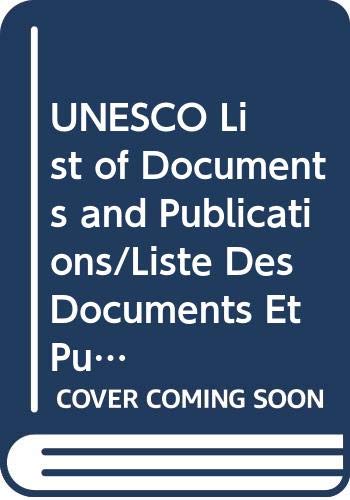 UNESCO List of Documents and Publications/Liste Des Documents Et ...