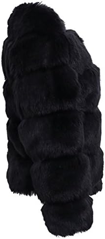 Simplee Women Luxury Winter Warm Fluffy Faux Fur Short Coat Jacket ...