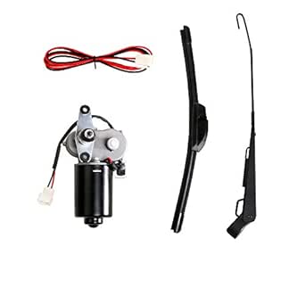 Amazon.com: Universal 12V Electric UTV Windshield Wiper Motor Kit Fits ...
