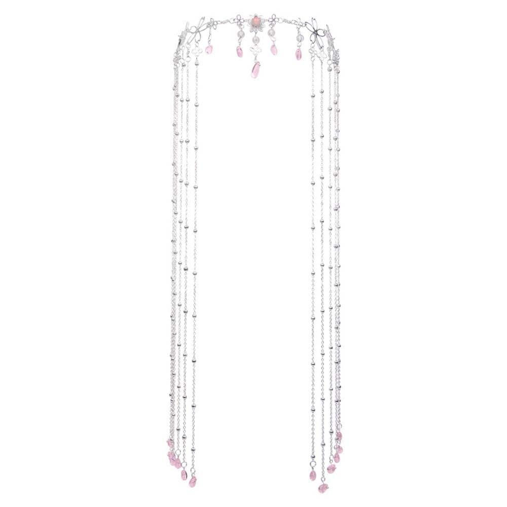 Buy Chinese Style Handmade Classical Flower Tassel Head Chain Hanfu ...