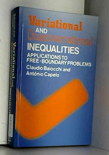 Variational and Quasivariational Inequalities: Applications to Free ...